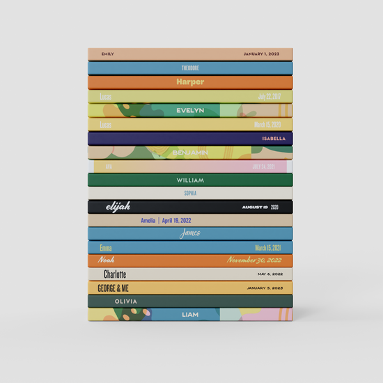 Blue Shapes - Personalized prompted journals for recording and creatin ...